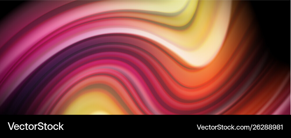 Flowing liquid colors - modern colorful flow Vector Image