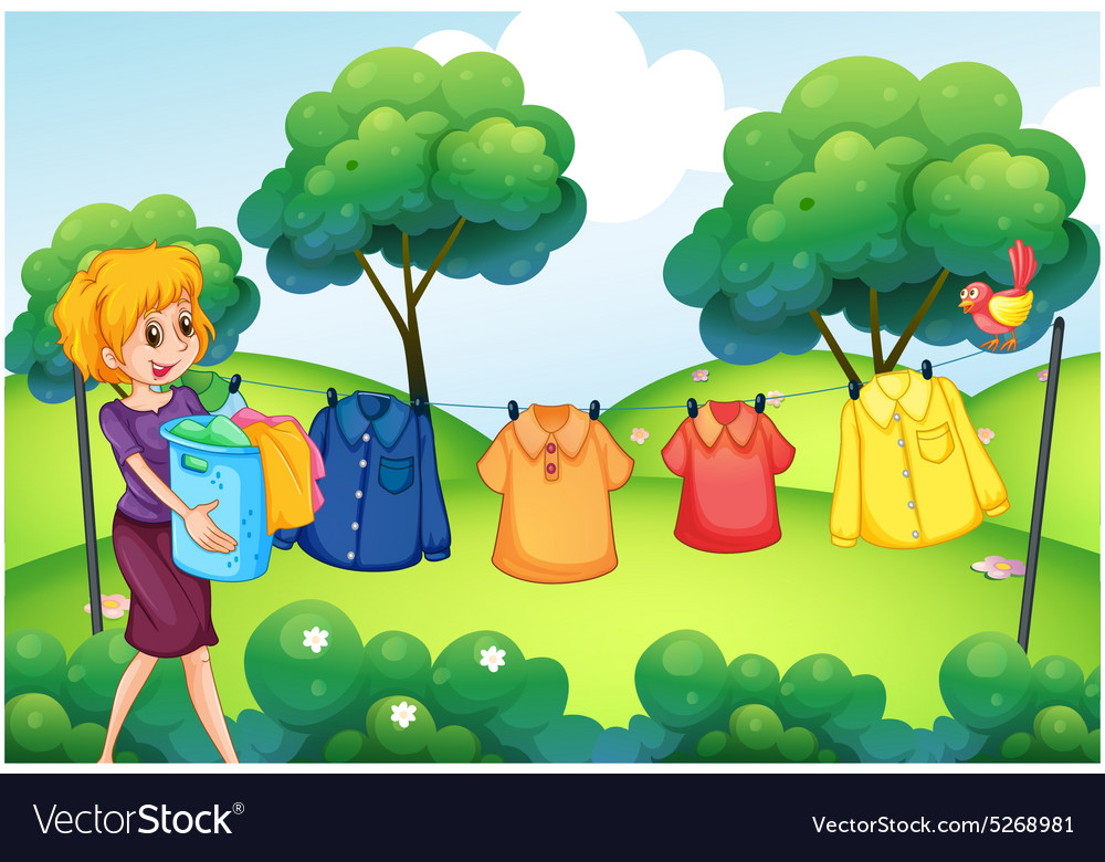 Laundry Royalty Free Vector Image - VectorStock