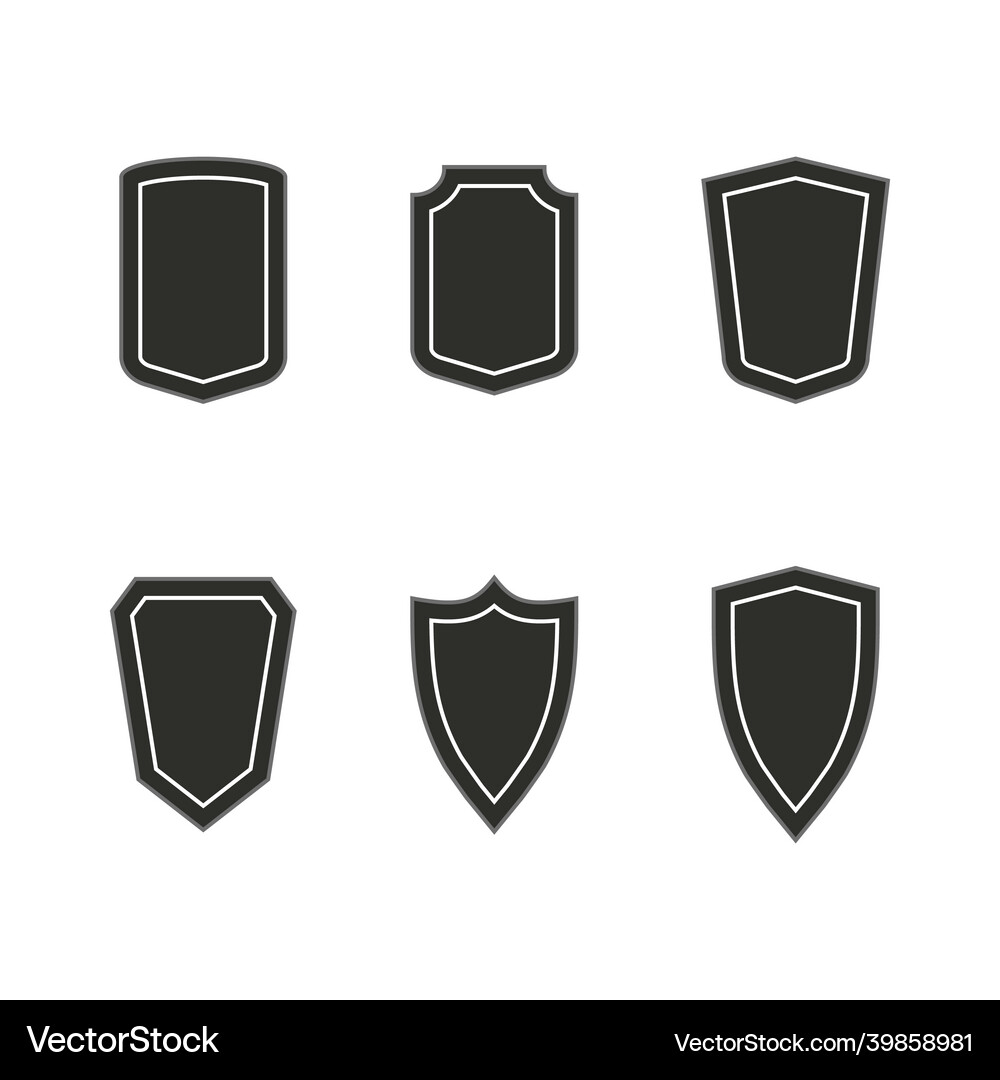 Protect guard shield safeguard simple sign Vector Image