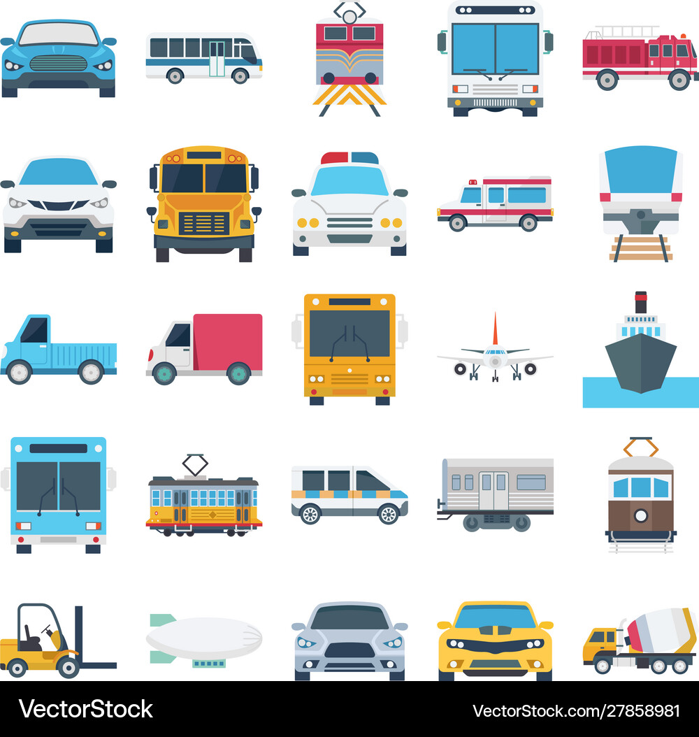 We are offering you a set transport Royalty Free Vector