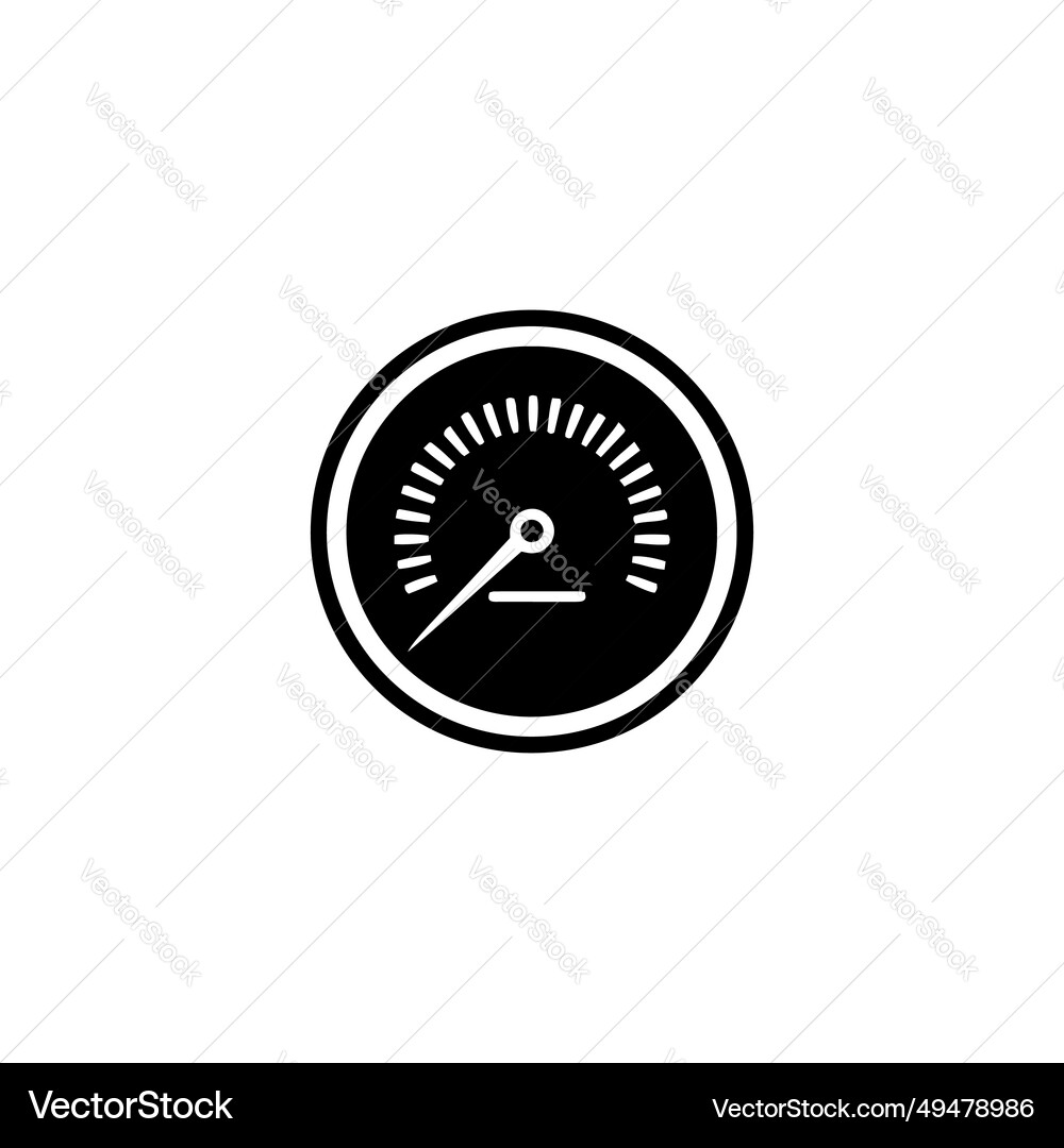 A logo of speed meter icon design speedometer Vector Image