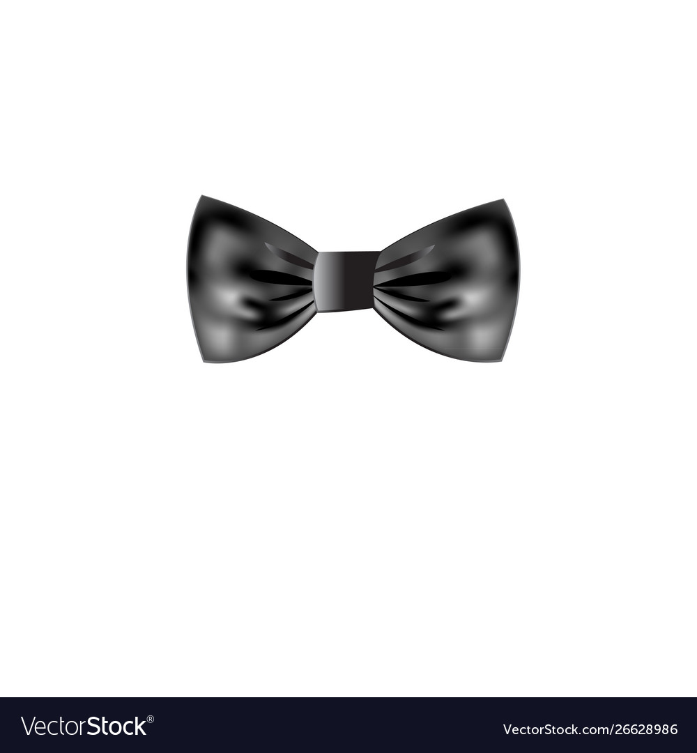 Black bow tie Royalty Free Vector Image - VectorStock