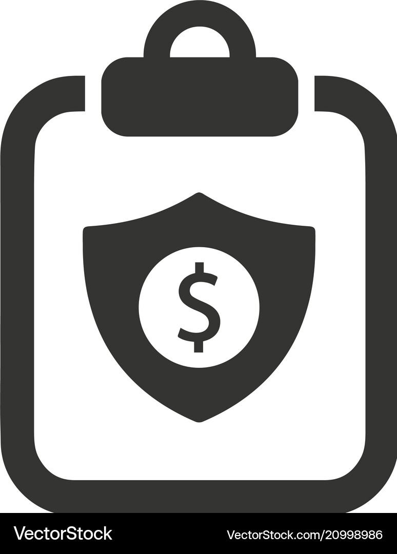 Business insurance policy icon Royalty Free Vector Image