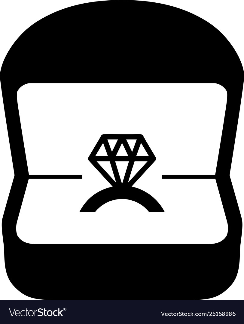 Engagement ring Royalty Free Vector Image - VectorStock