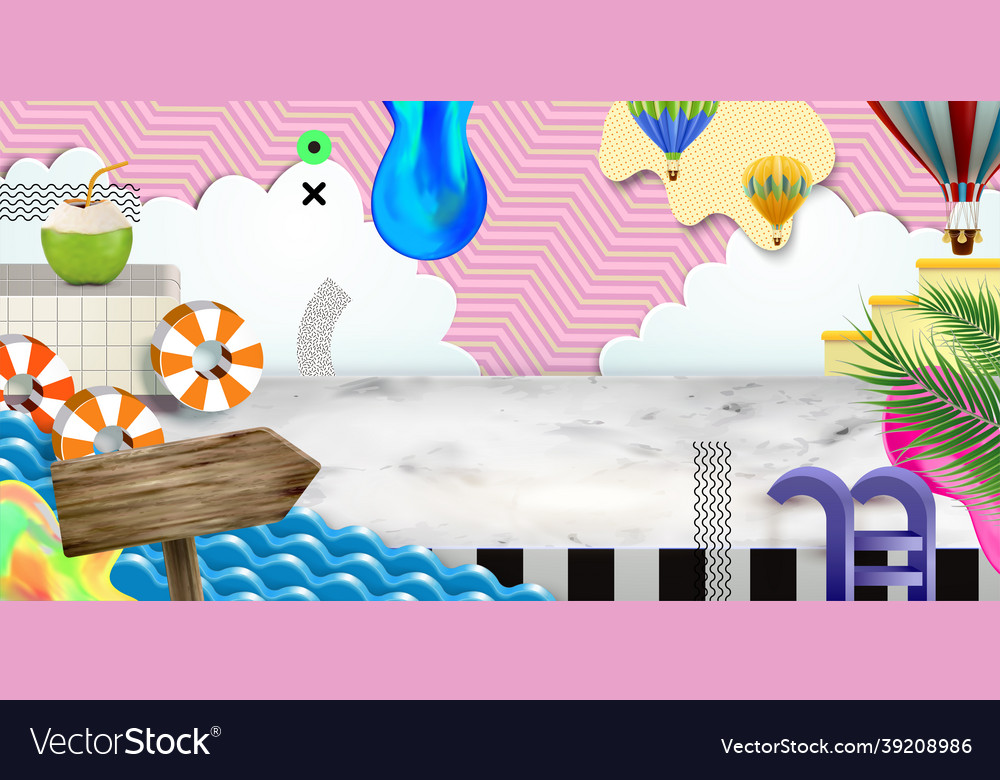 Lovely summer scene Royalty Free Vector Image - VectorStock