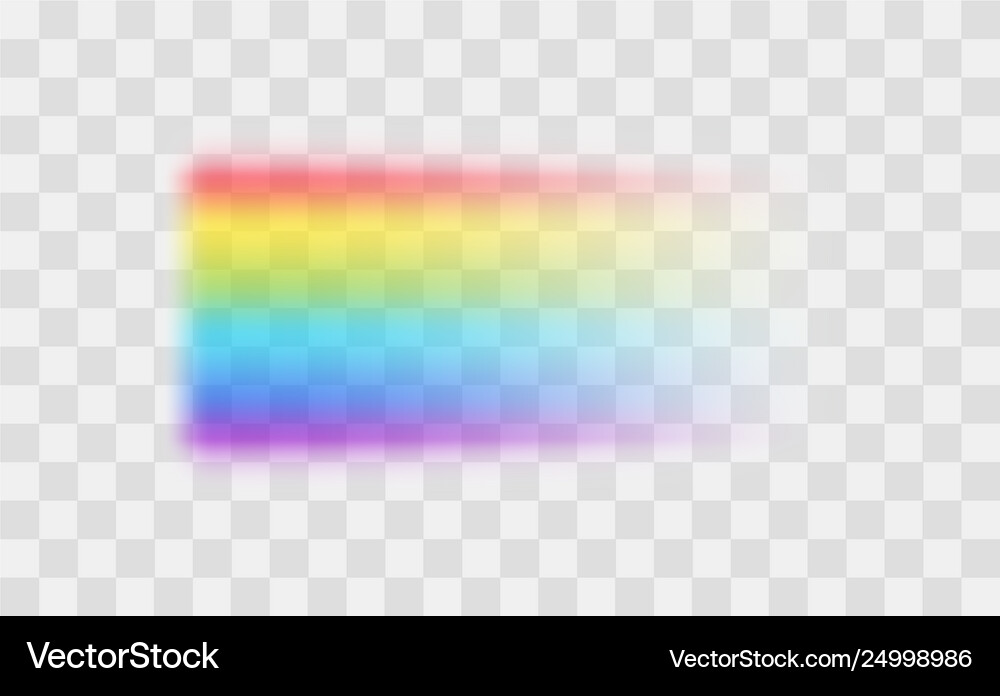Realistic detailed 3d rainbow on a transparent Vector Image