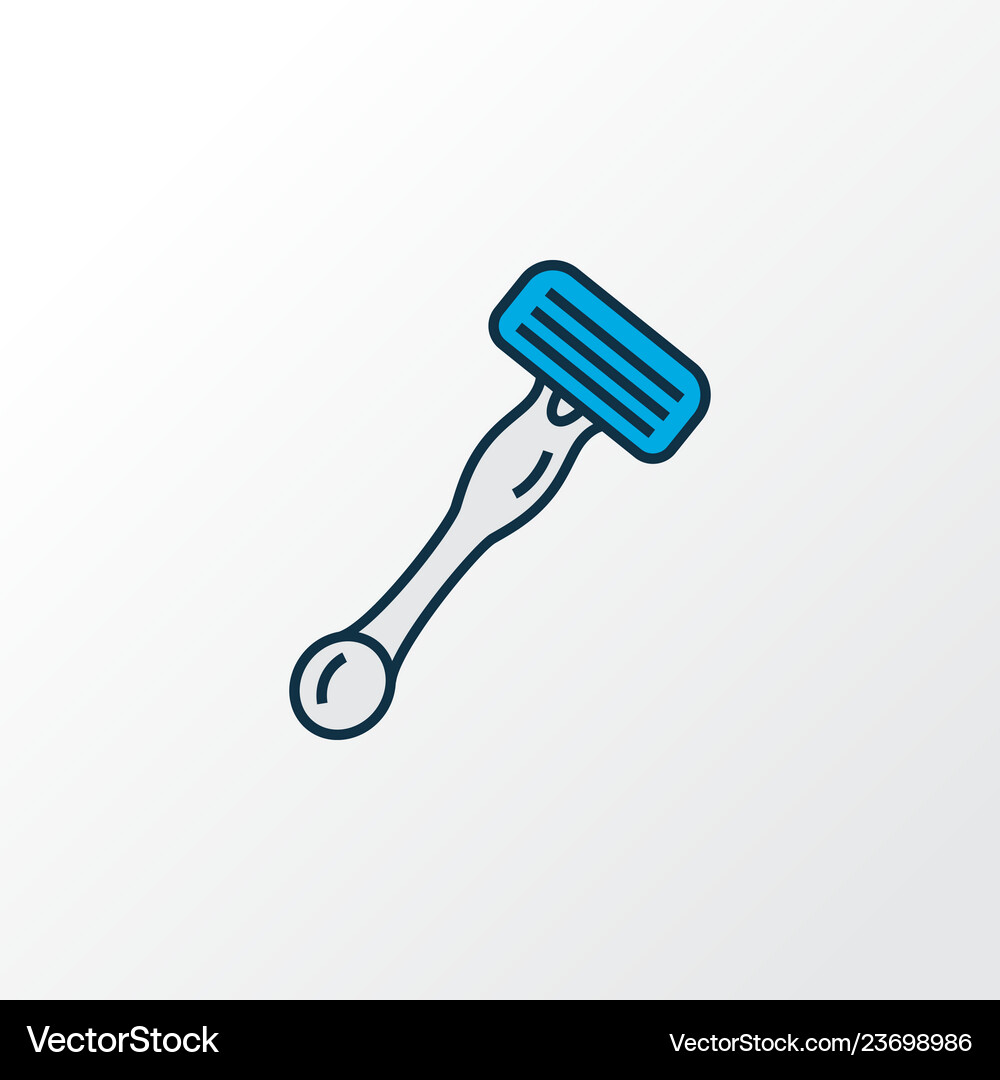 Shaving razor icon colored line symbol premium Vector Image