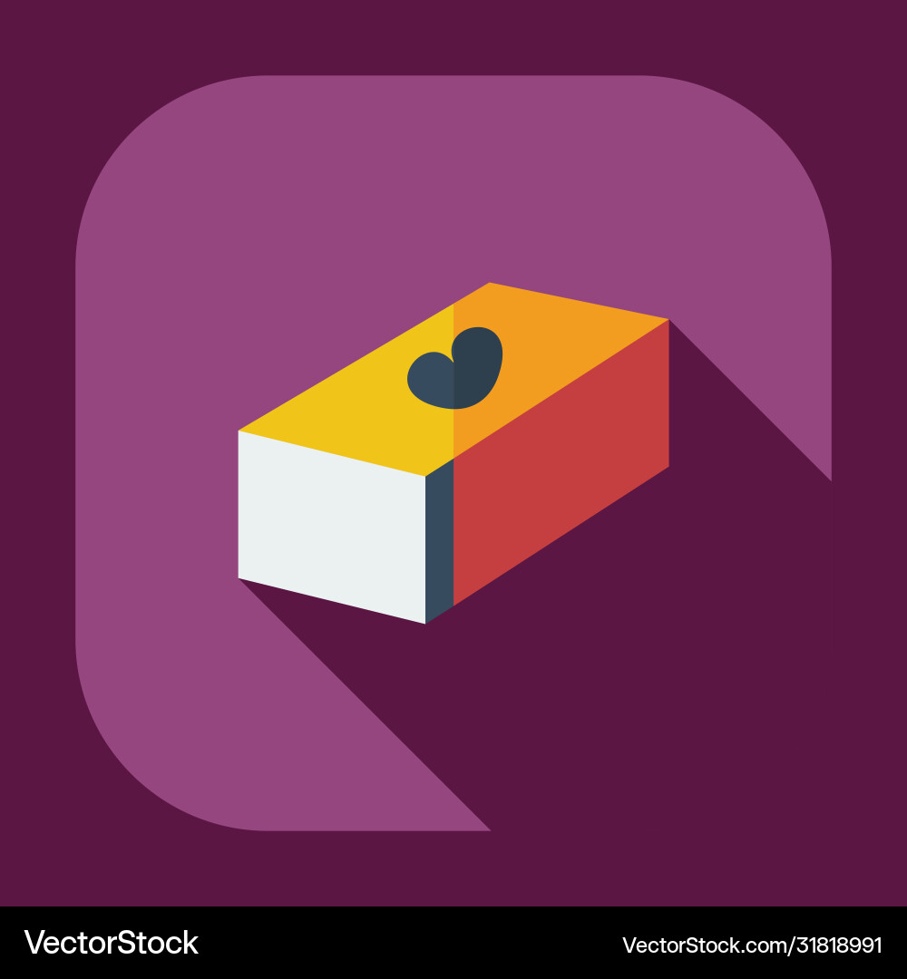 Flat modern design with shadow icons sweet Vector Image