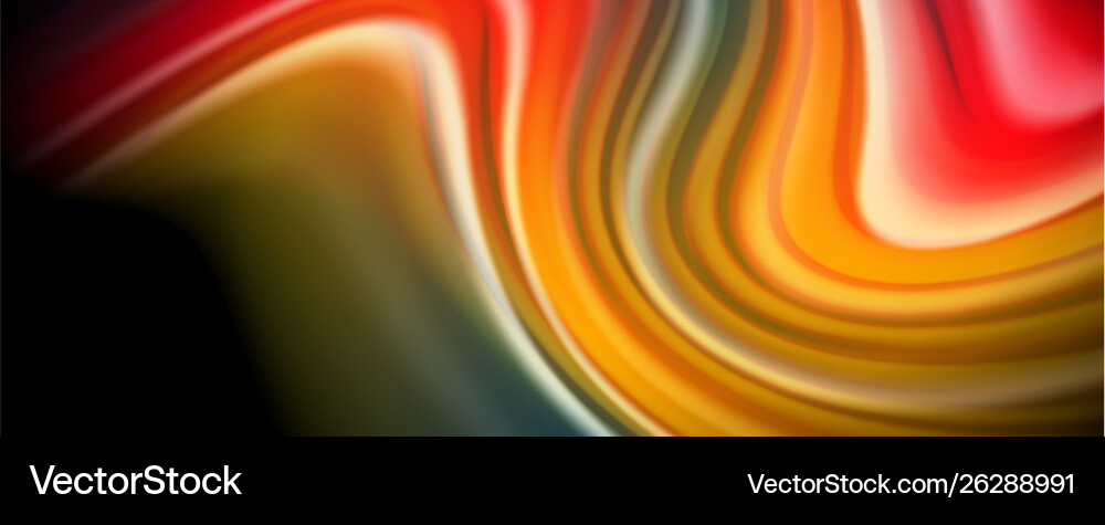 Flowing liquid colors - modern colorful flow Vector Image