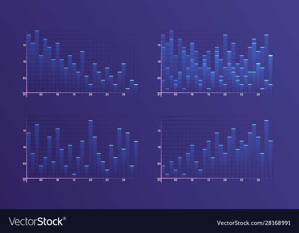 Graphs and charts Royalty Free Vector Image - VectorStock