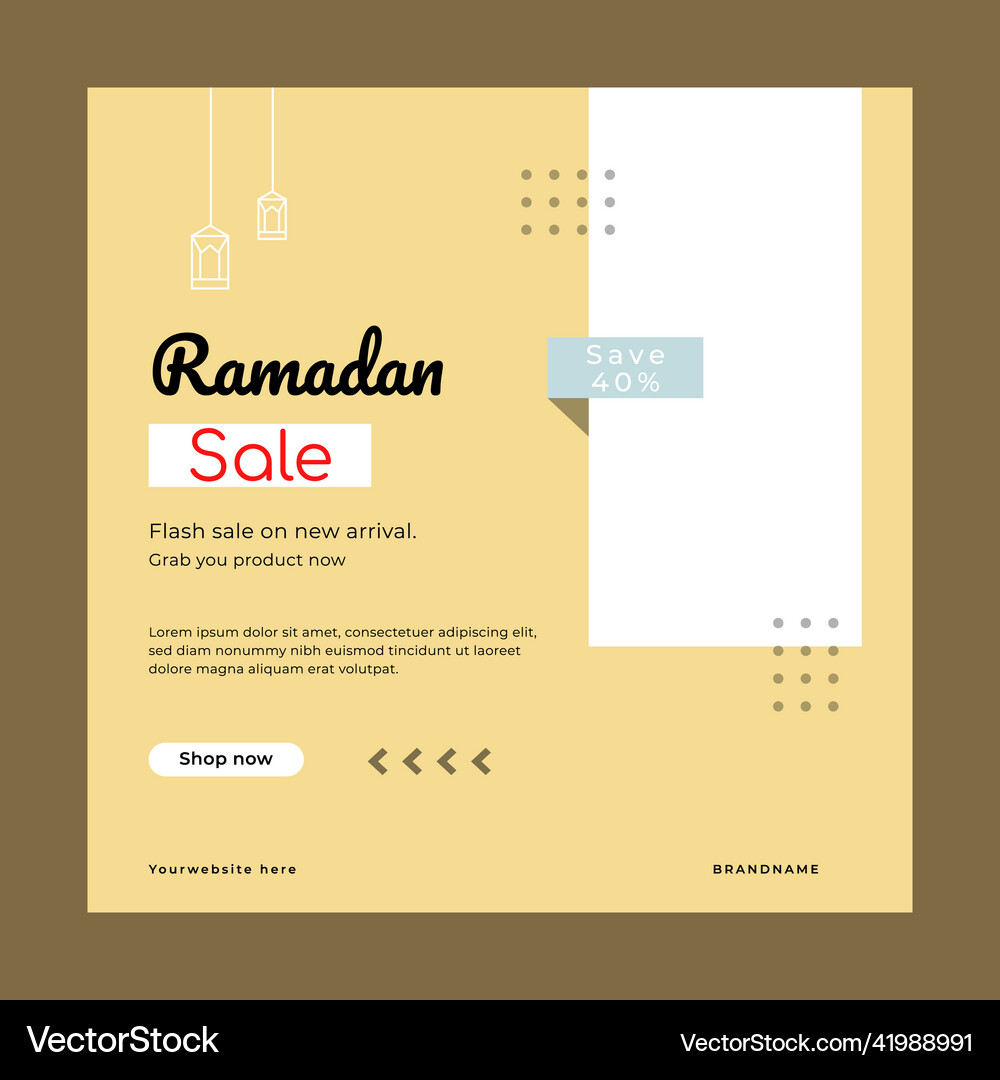 Print ramadan creative offer sale design Vector Image