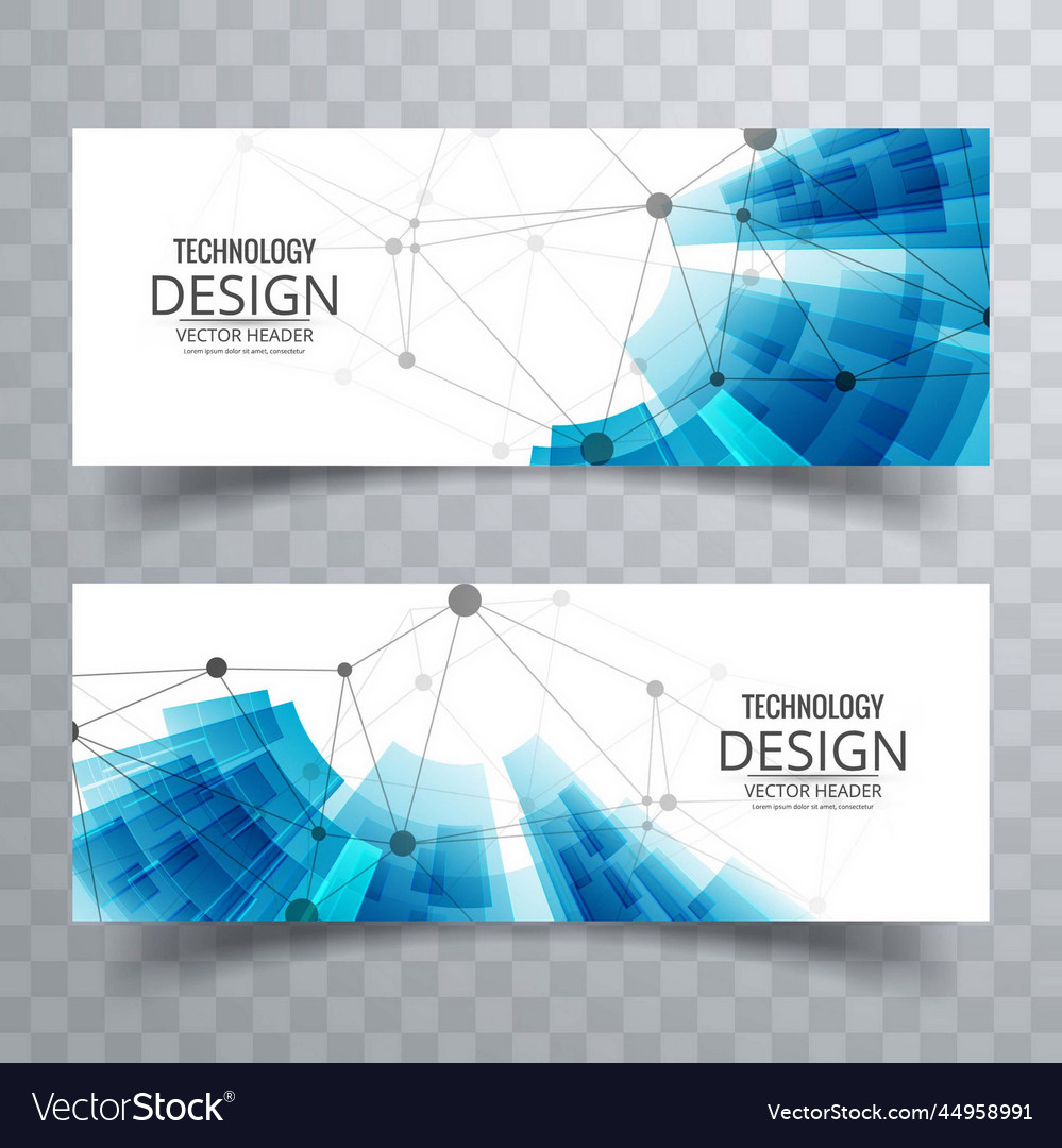 Technology banners design Royalty Free Vector Image