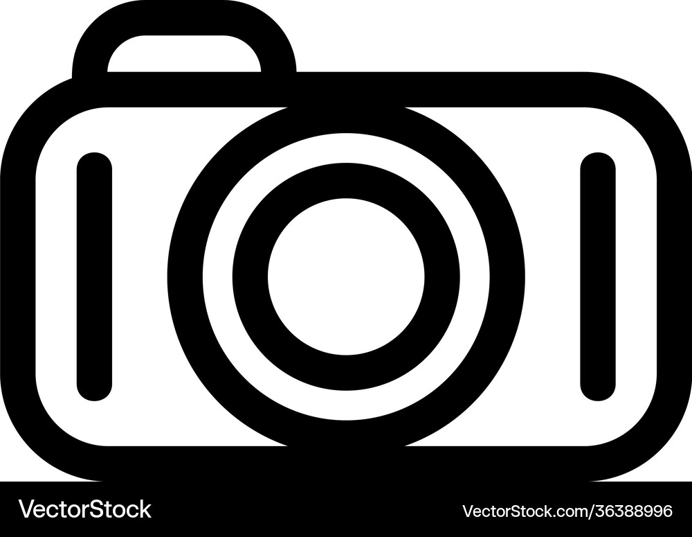 Camera icon or logo isolated sign symbol Vector Image