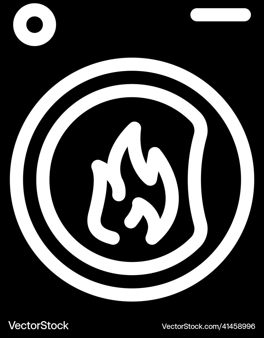 Dryer machine for dry clothes glyph icon Vector Image