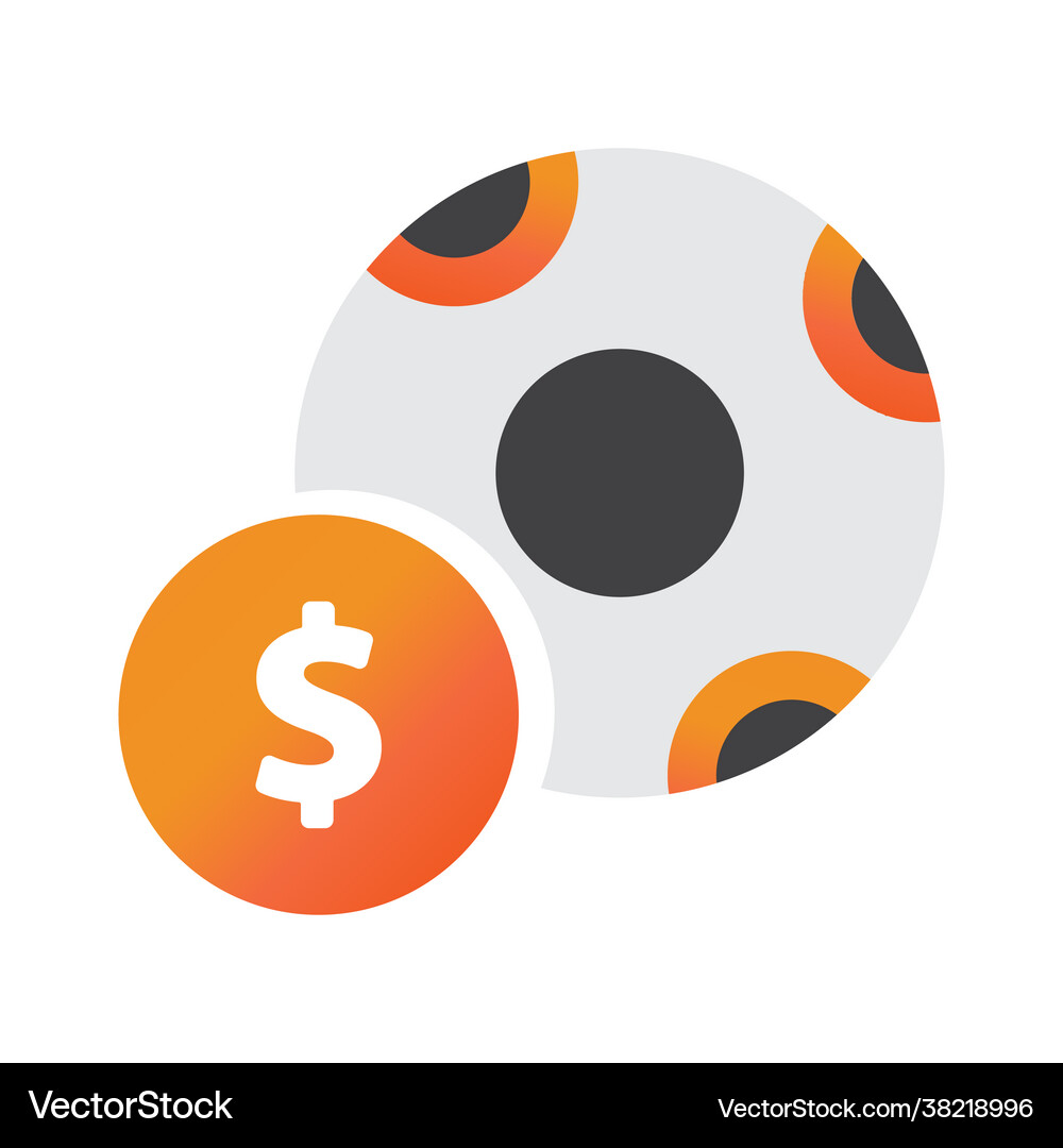 Soccer ball money design Royalty Free Vector Image