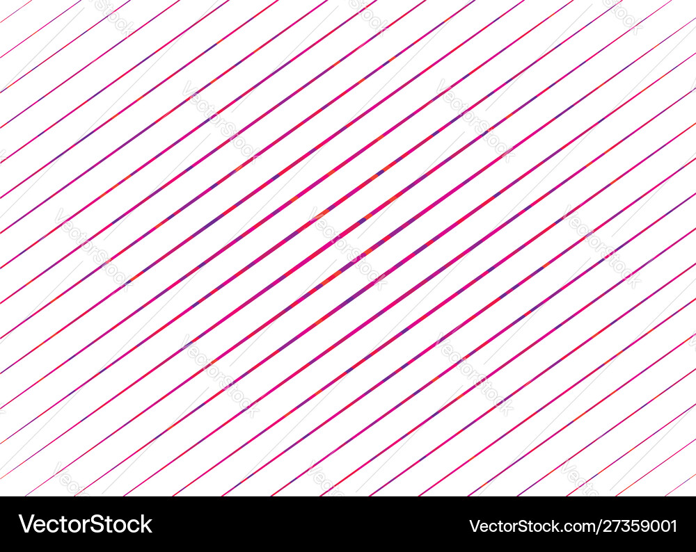 Colorful slanting oblique parallel straight Vector Image