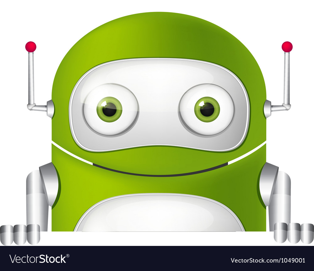 Cute robot Royalty Free Vector Image - VectorStock