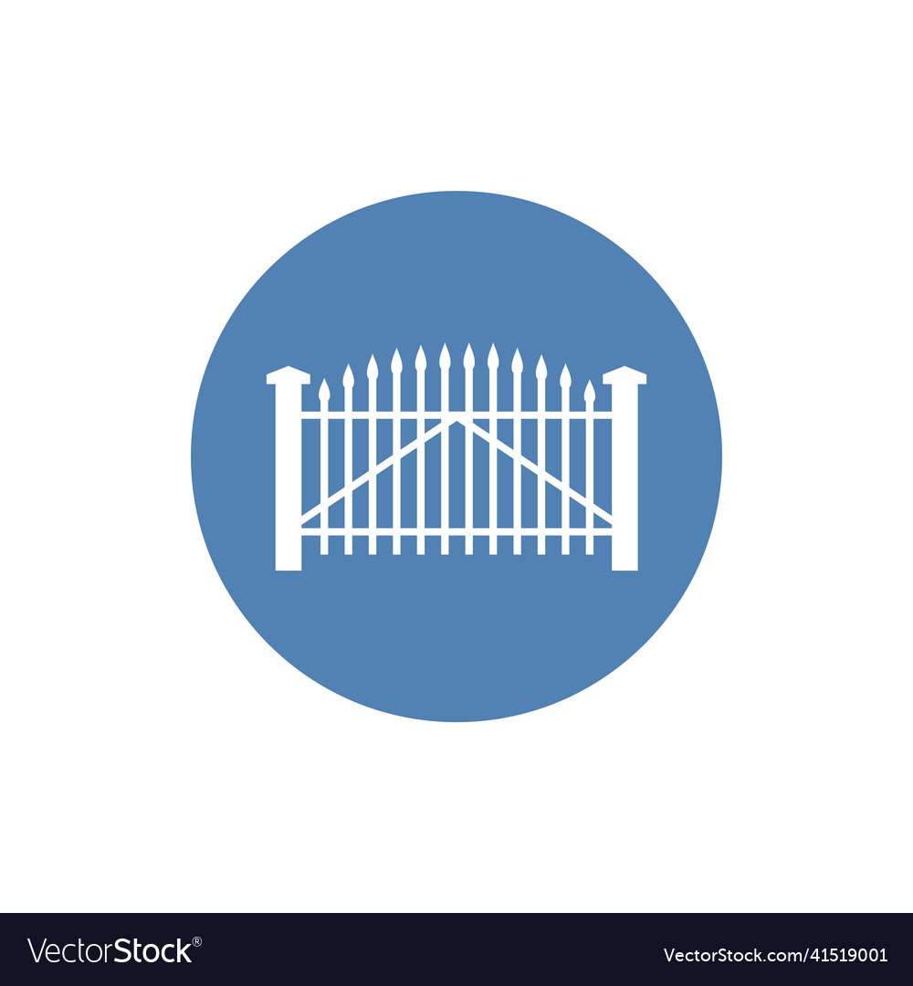 Fence icon in trendy glyph style design graphic Vector Image