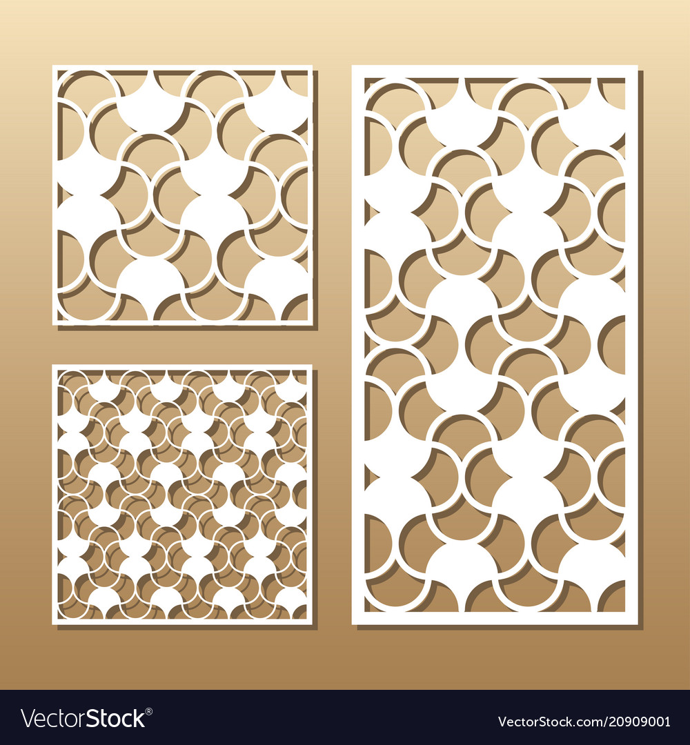 Laser cut panel Royalty Free Vector Image - VectorStock