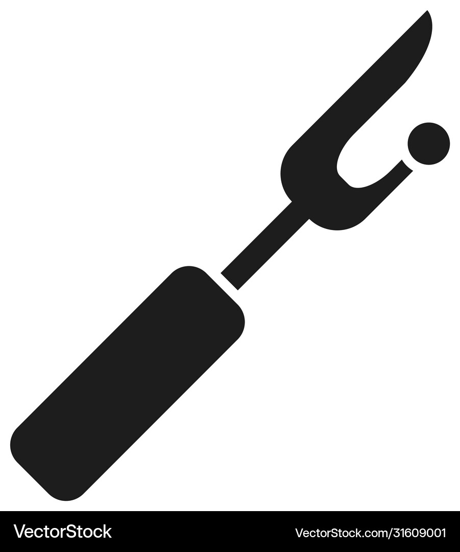 Seam ripper icon silhouette style Royalty Free Vector Image