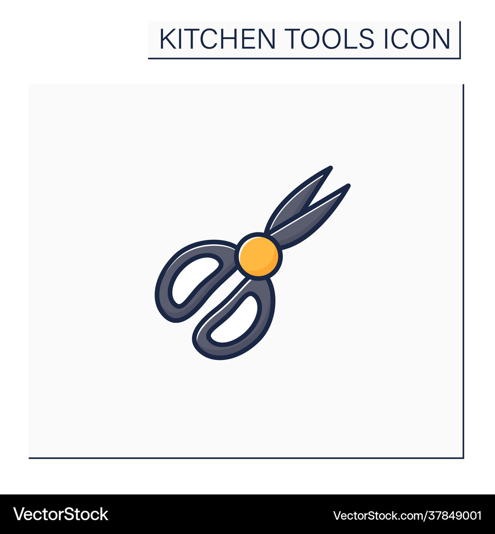 Shears color icon Royalty Free Vector Image - VectorStock