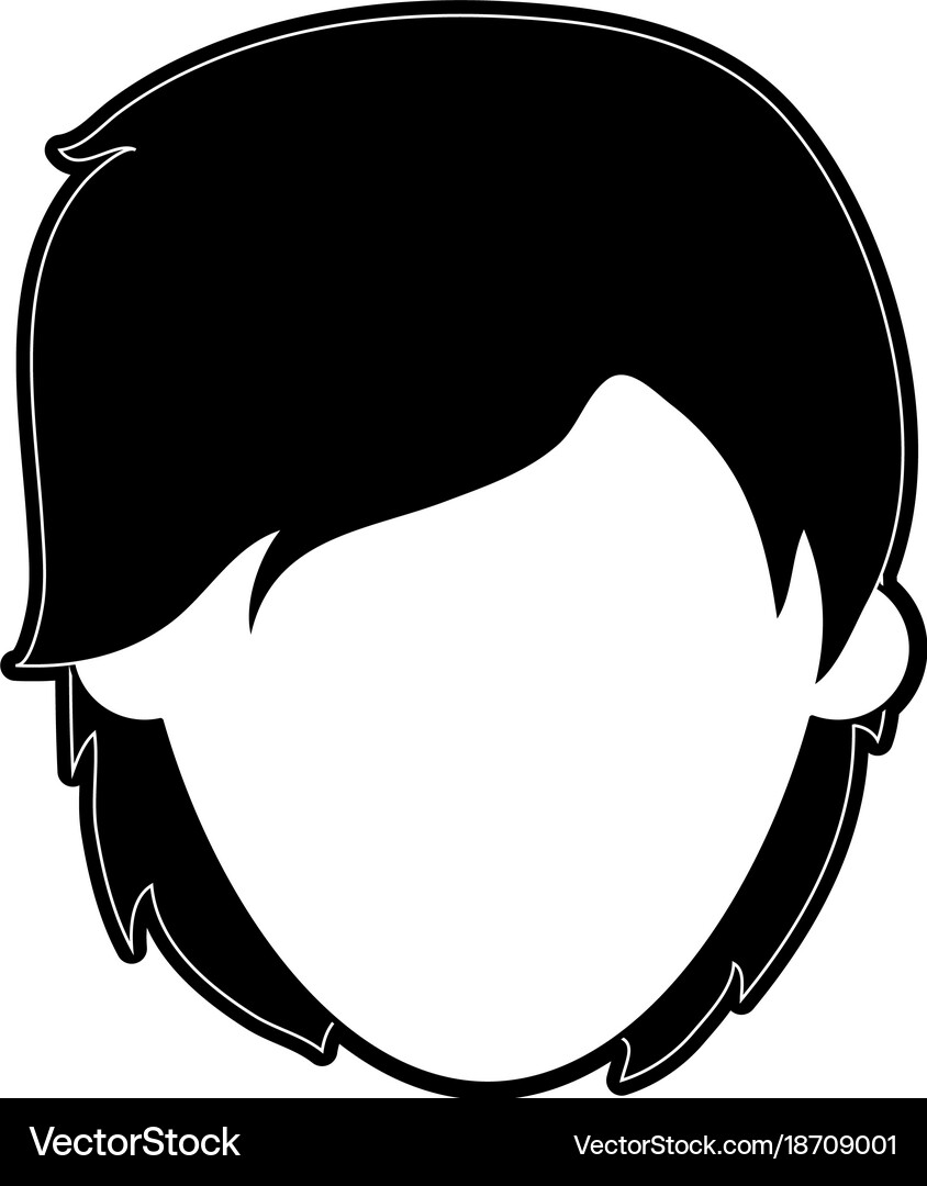 Woman faceless cartoon Royalty Free Vector Image