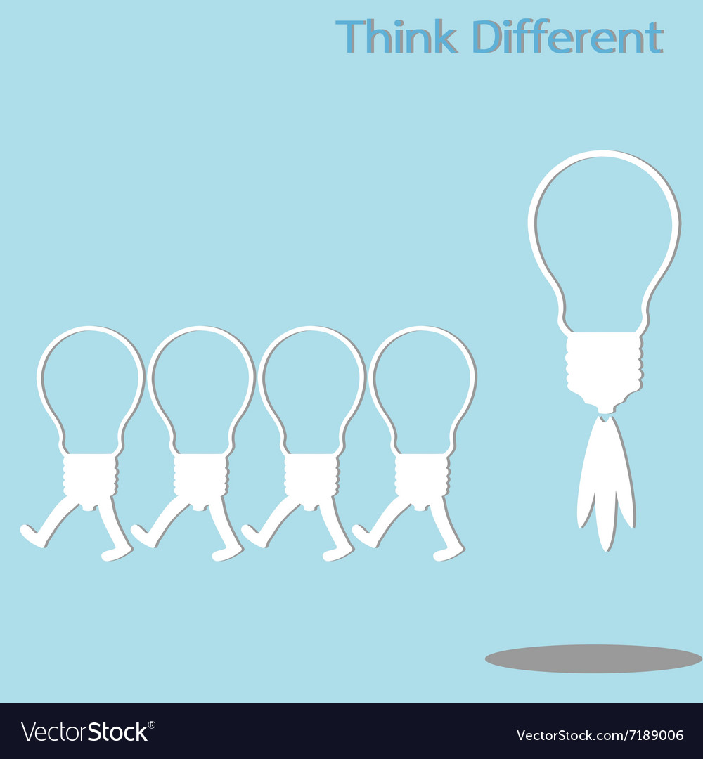 Different thinking Royalty Free Vector Image - VectorStock