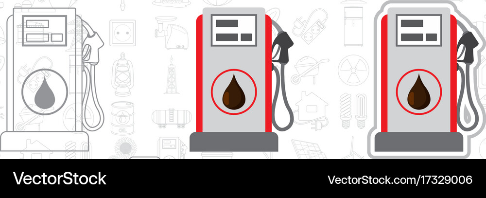 Gasoline station logo fuel Royalty Free Vector Image