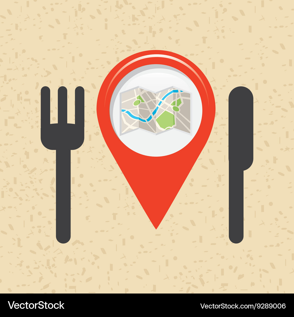 Location of place on the map design Royalty Free Vector