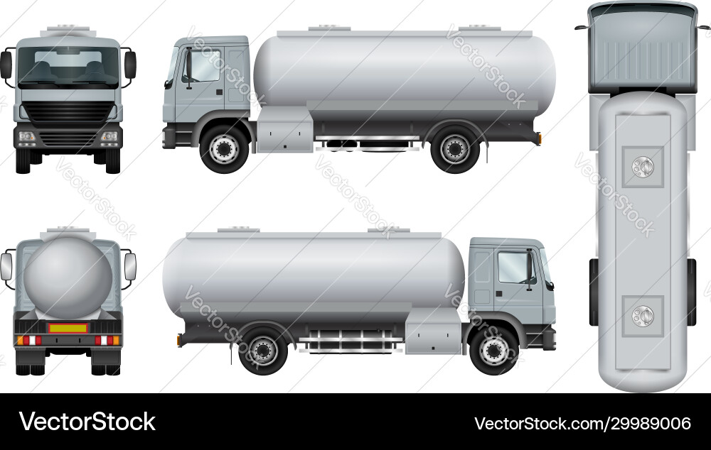 Tanker car template Royalty Free Vector Image - VectorStock