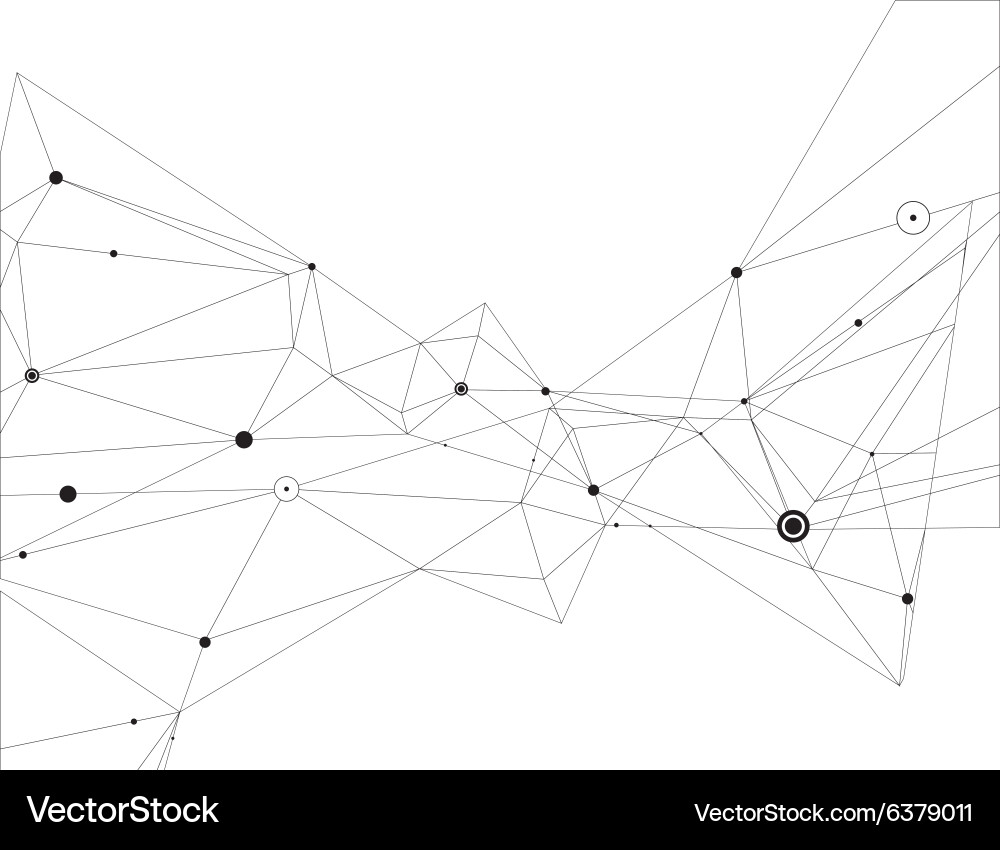 Abstract particles connection Royalty Free Vector Image