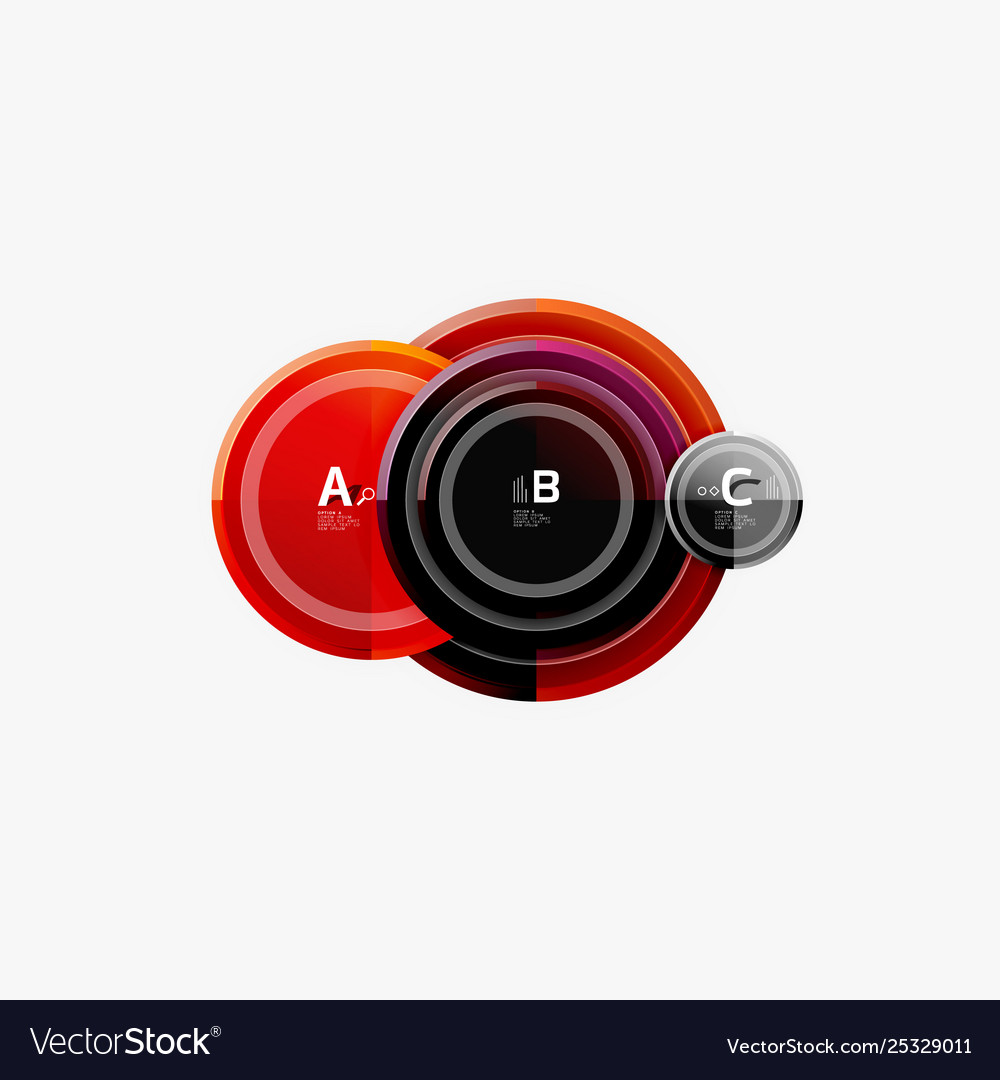 Circular pattern abstract circles composition Vector Image