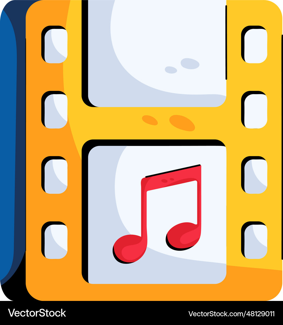 Film music Royalty Free Vector Image - VectorStock