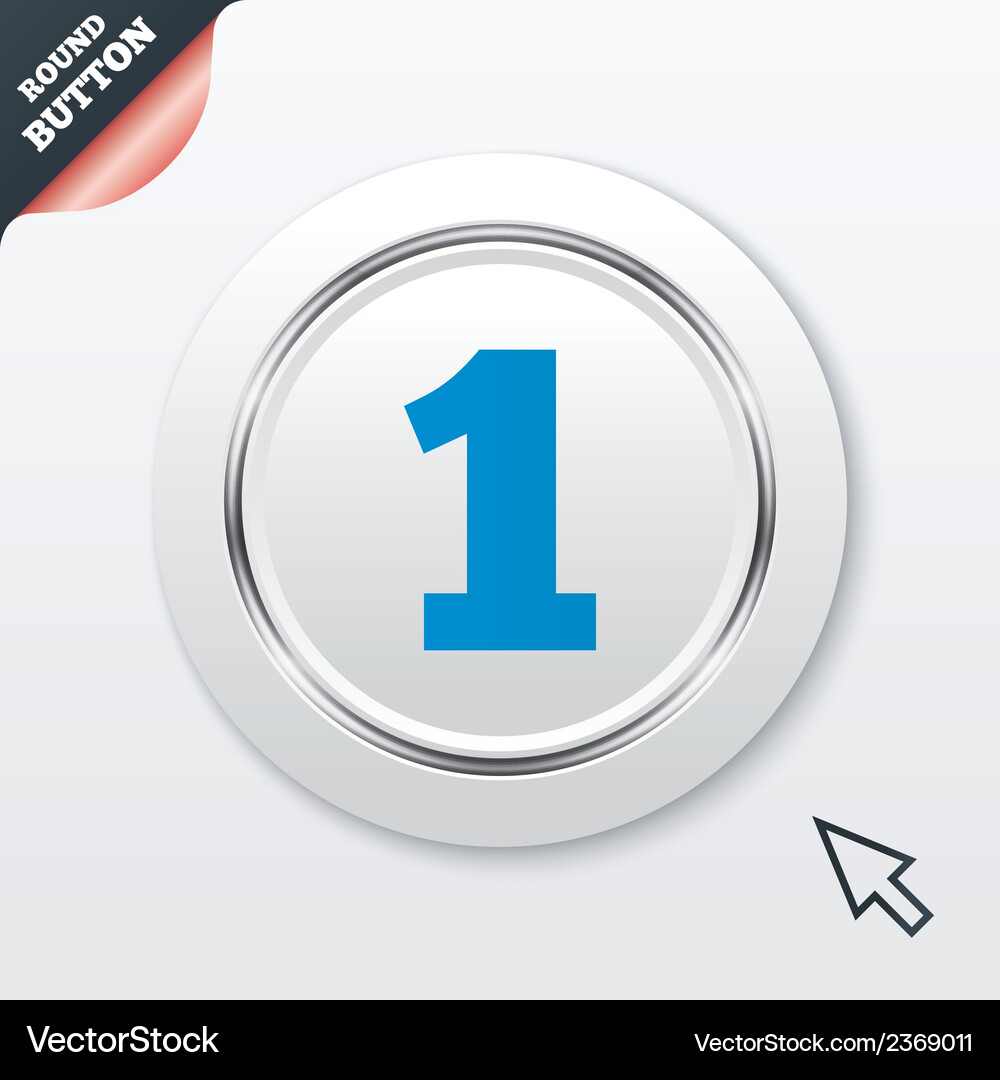 First place award sign winner symbol Royalty Free Vector