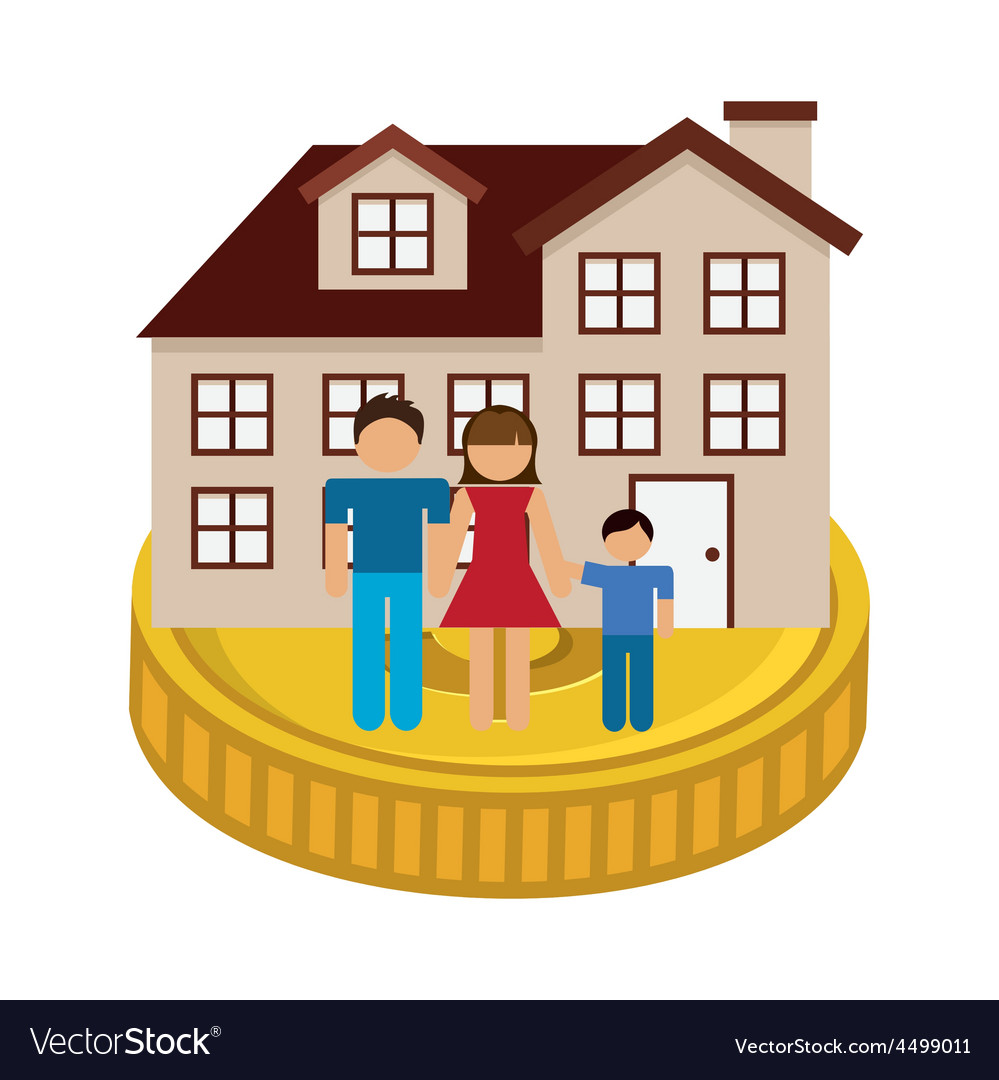 Happy family Royalty Free Vector Image - VectorStock