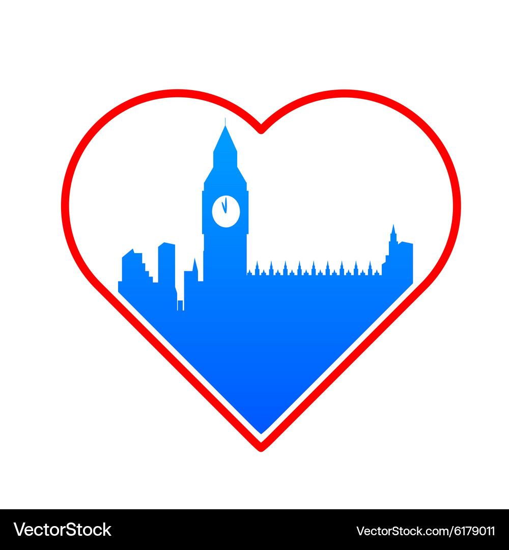 I love london template Royalty Free Vector Image