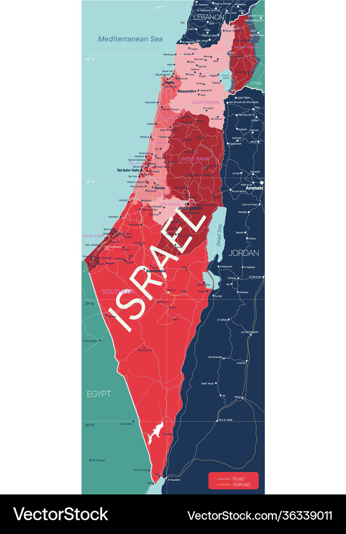 Israel Capital Map World Map Zoom In To Israel. Animation In 4K Video