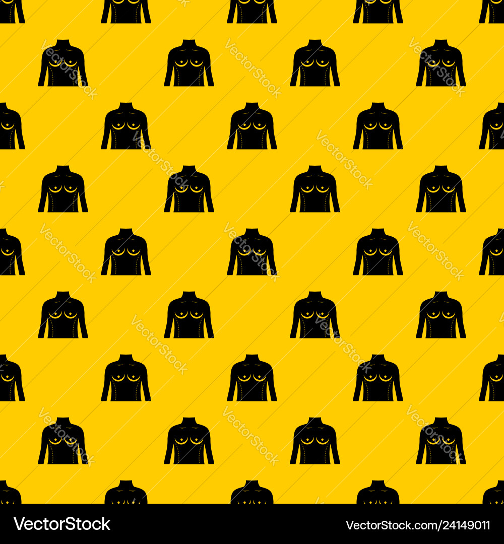 Plastic surgery torso pattern Royalty Free Vector Image