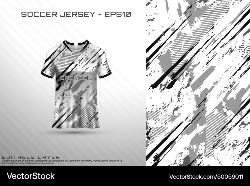Sports jersey design Royalty Free Vector Image
