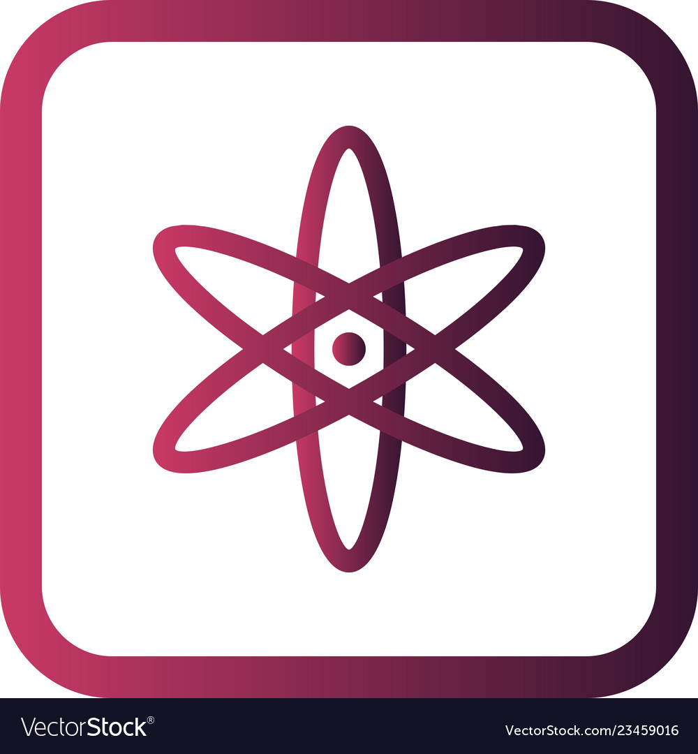 Atom icon Royalty Free Vector Image - VectorStock