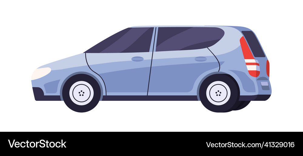 Car hatchback body type side view of auto motor Vector Image