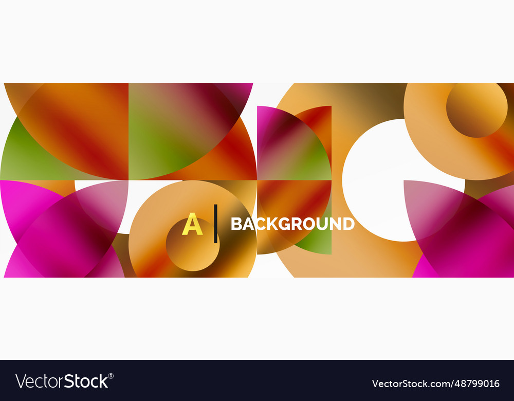 Circle and triangle abstract background concept Vector Image