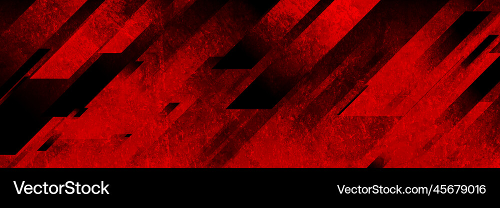 Dark red grunge stripes abstract banner design Vector Image