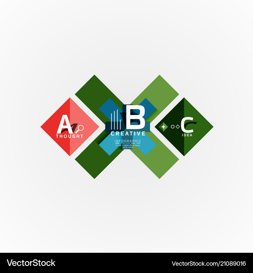 Paper option steps diagram infographic layout Vector Image