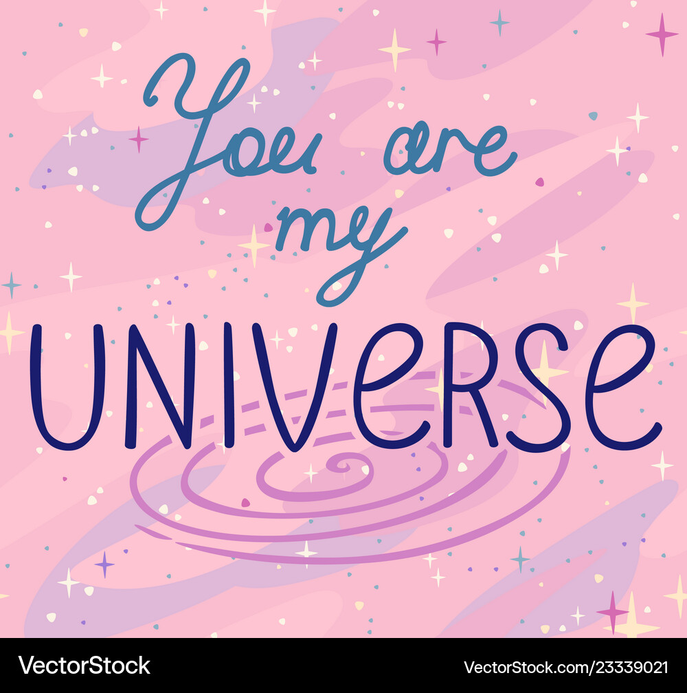 Card with an inscription on the background Vector Image