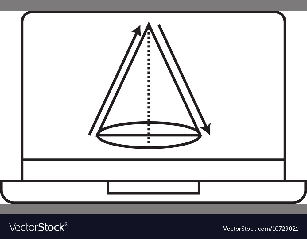 Electronic learning with laptop Royalty Free Vector Image