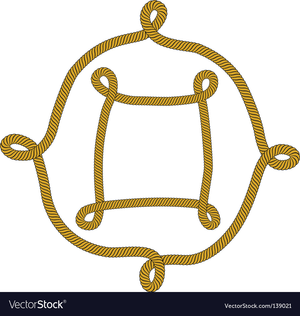 Knot frame Royalty Free Vector Image - VectorStock