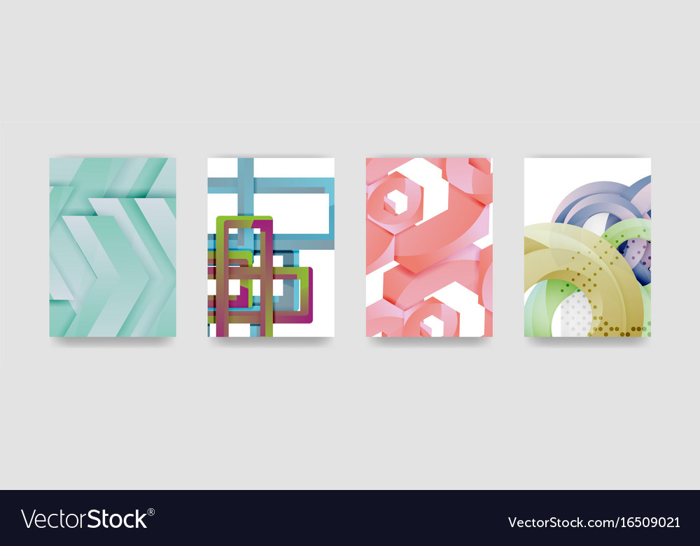 Minimal covers background set Royalty Free Vector Image