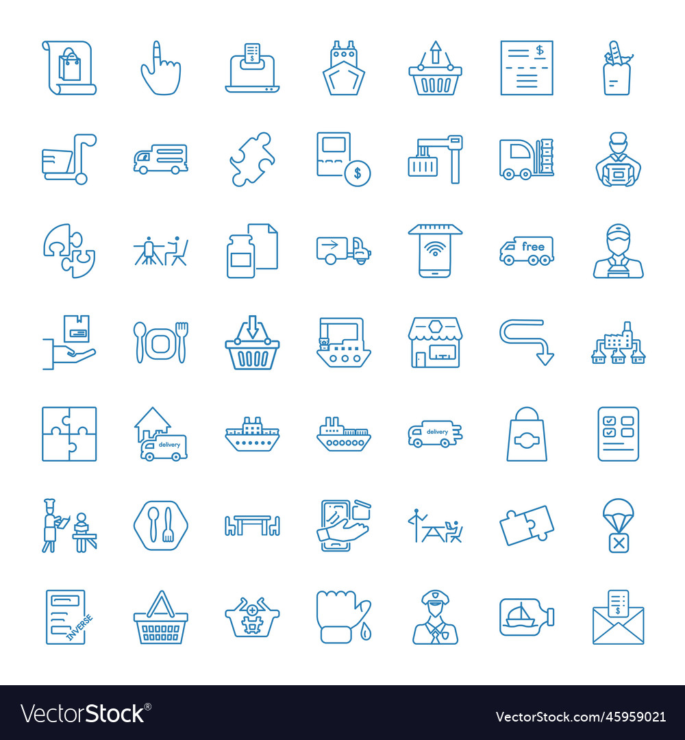 Order icons Royalty Free Vector Image - VectorStock