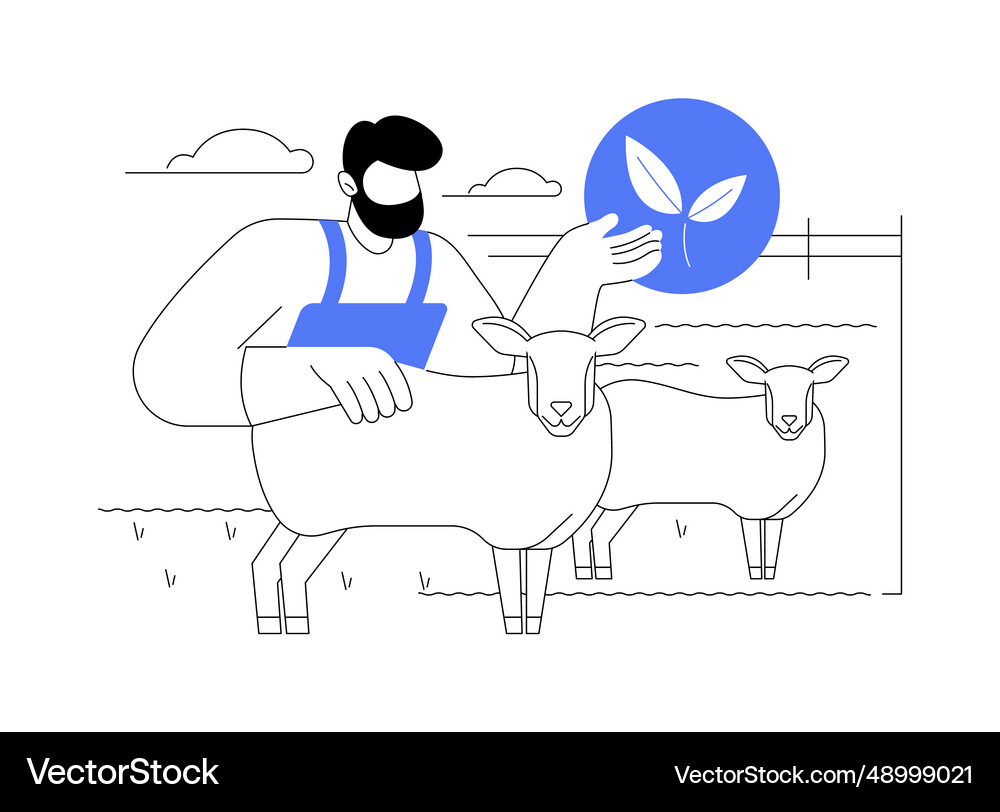 Organic livestock feed isolated cartoon Royalty Free Vector
